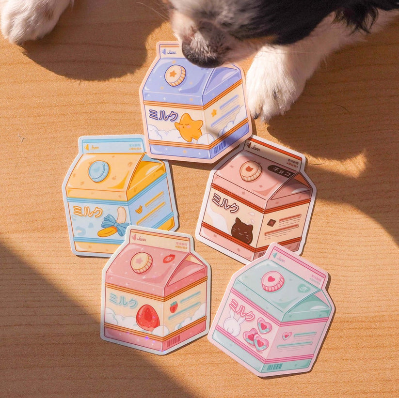 Milk Carton Series Stickers – saven.art