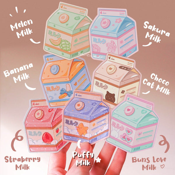 Milk Carton Series Stickers – saven.art